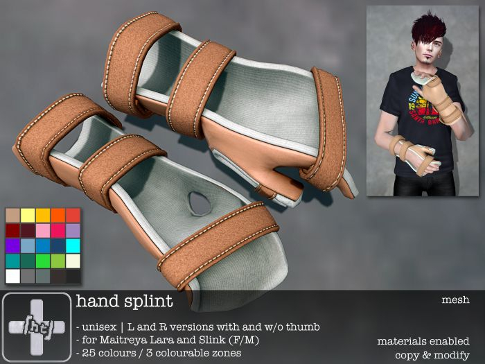 Second Life Marketplace - [ht+] hand splint